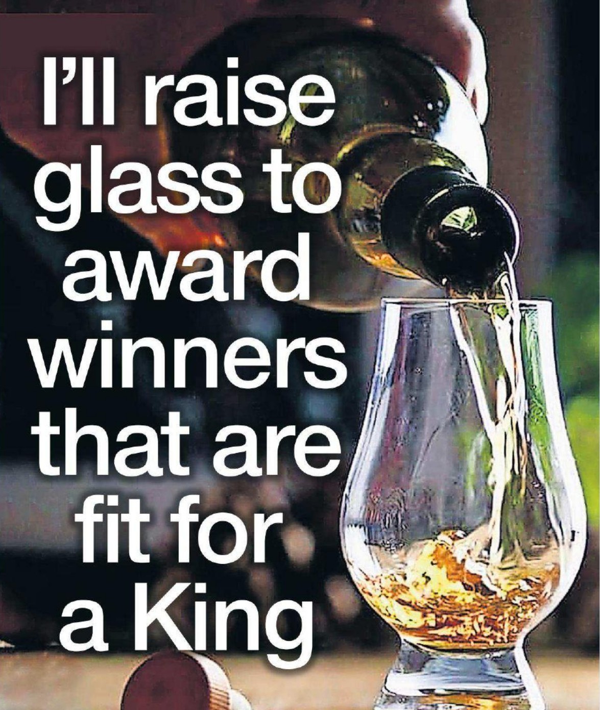 I'll raise Glass to award winners that are fit for a king - Shaf Rasul