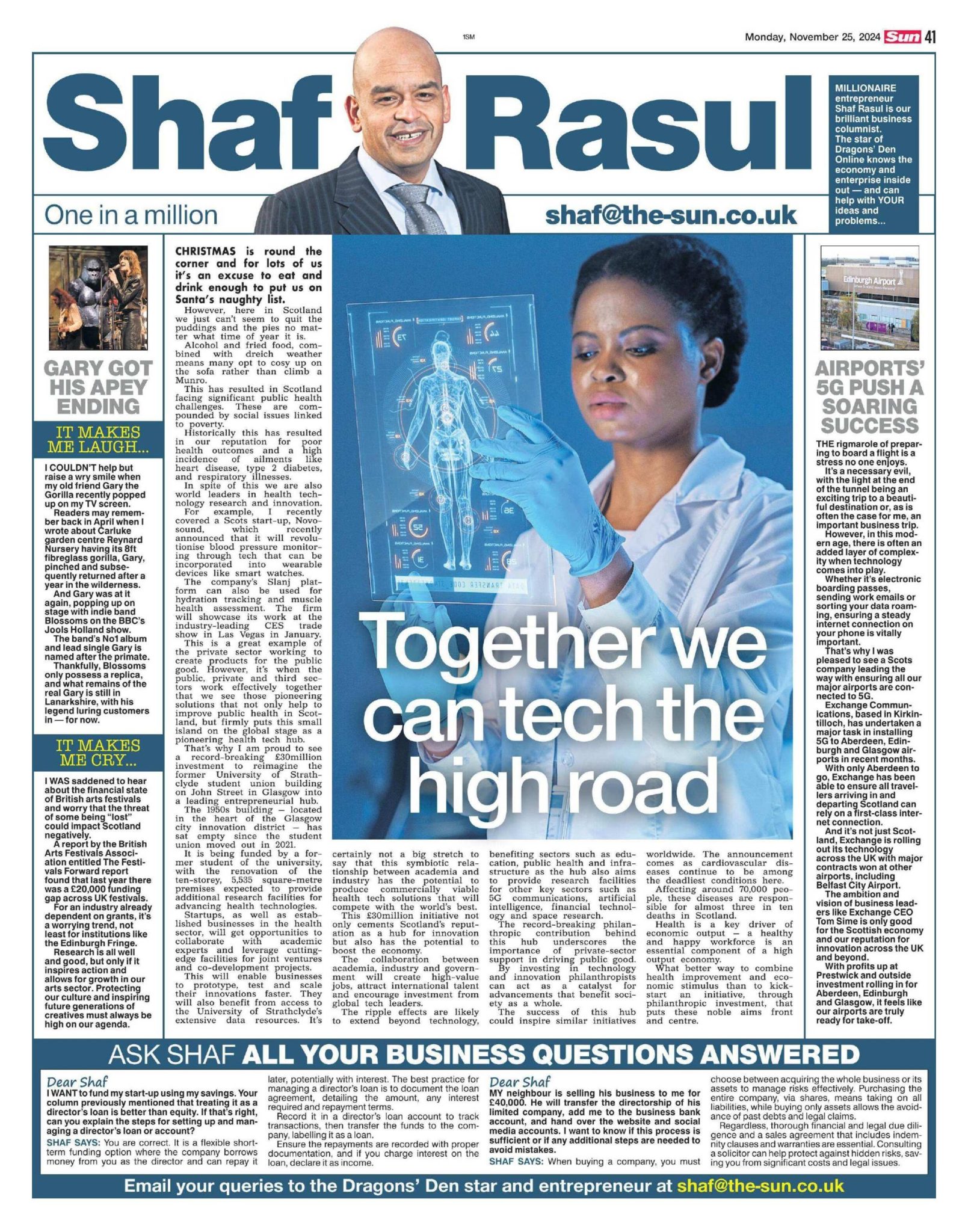 Together we can tech the high road - Shaf Rasul